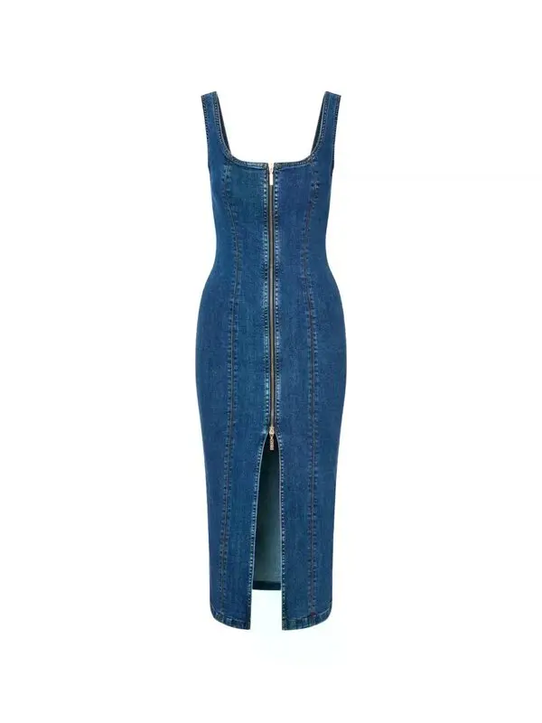 Liu Jo Midi Denim Dress With Zip