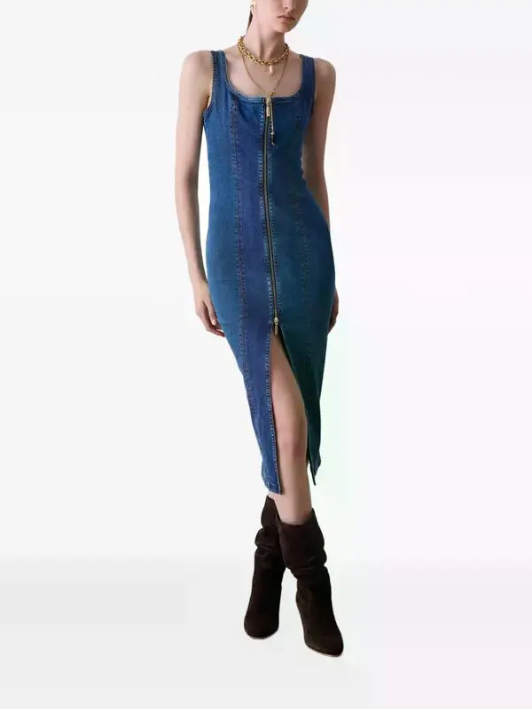 Liu Jo Midi Denim Dress With Zip