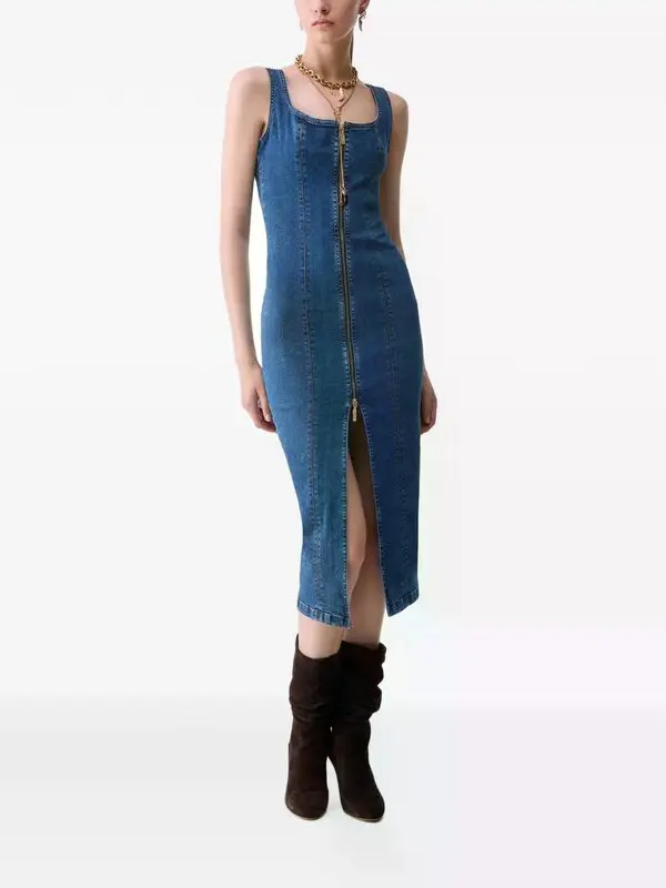 Liu Jo Midi Denim Dress With Zip