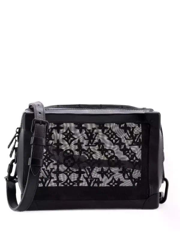 LOUIS VUITTON Soft Trunk Bag Monogram See Through Mesh Crossbody Bag