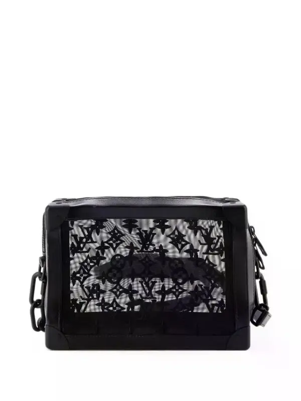 LOUIS VUITTON Soft Trunk Bag Monogram See Through Mesh Crossbody Bag