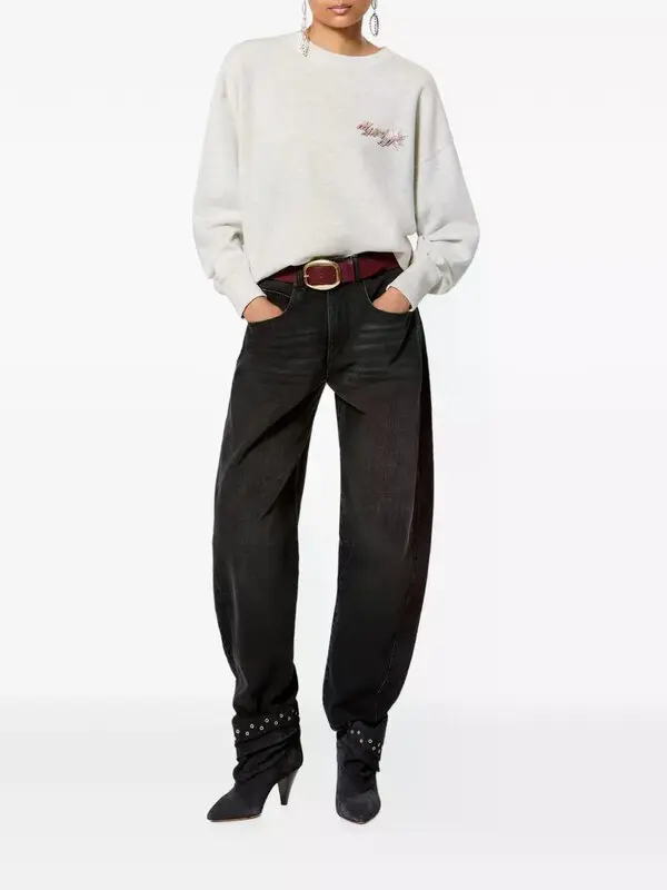 MARANT ETOILE Mobyli Bead-embroidered Logo Sweatshirt