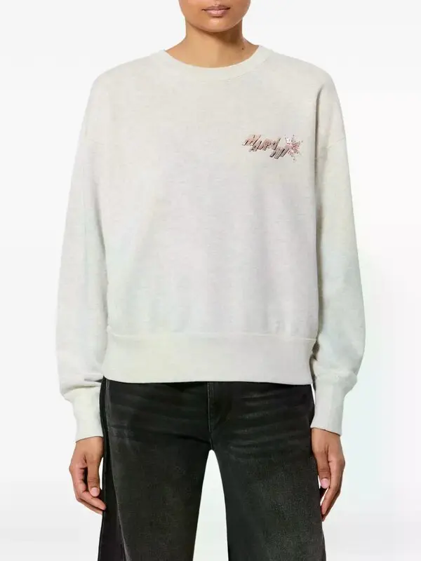 MARANT ETOILE Mobyli Bead-embroidered Logo Sweatshirt