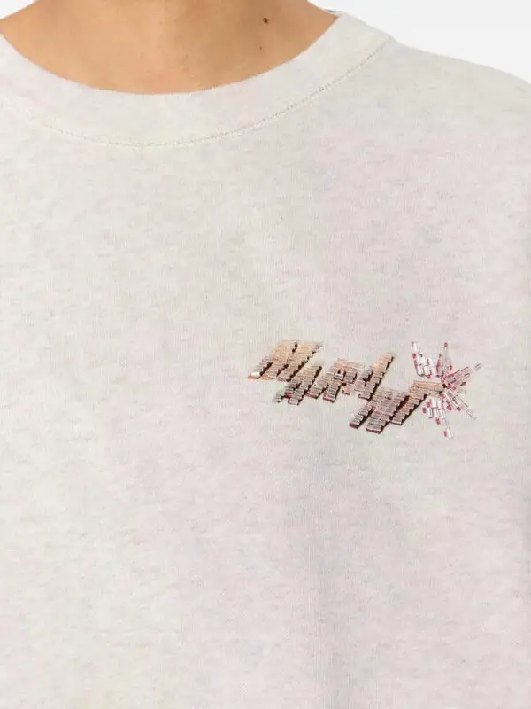 MARANT ETOILE Mobyli Bead-embroidered Logo Sweatshirt