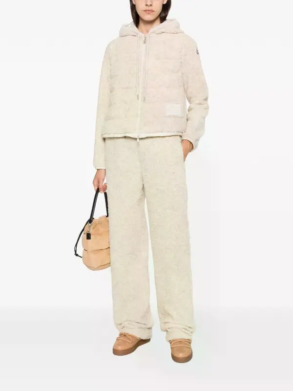 Moncler Quilted Fleece-texture Puffer Jacket