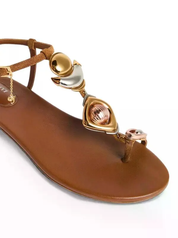 Emilio Pucci Bijoux Leather Sandals
