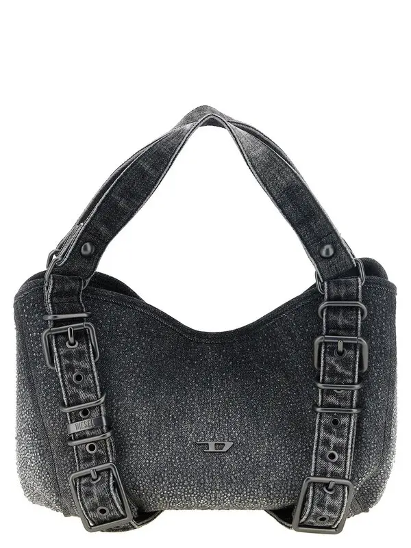DIESEL® D-one' Small Handbag - Black