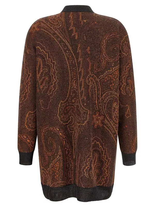 Etro Cardigan Paisley - Brown