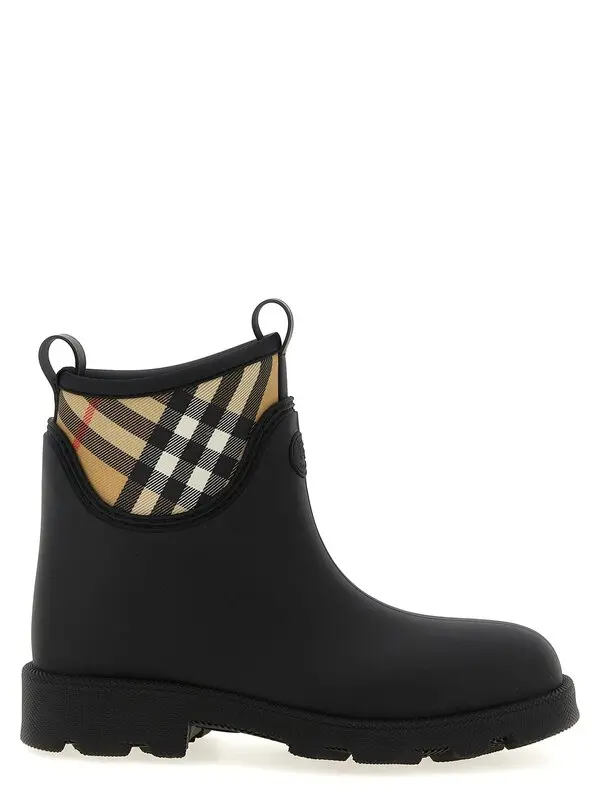 Burberry Marsh Stamp' Ankle Boots - Black