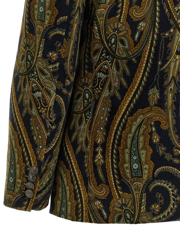 Etro Double-breasted Blazer - Blue