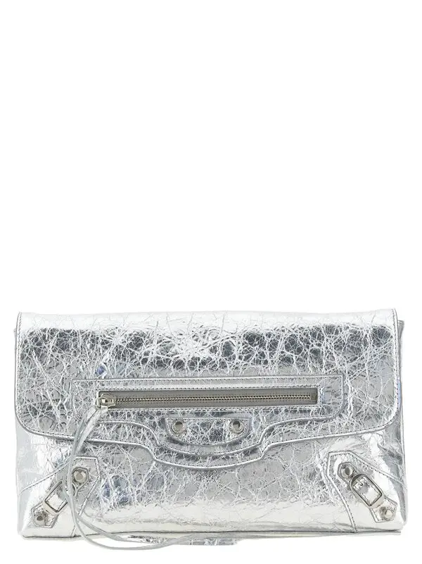 Balenciaga Le City' Clutch - Silver
