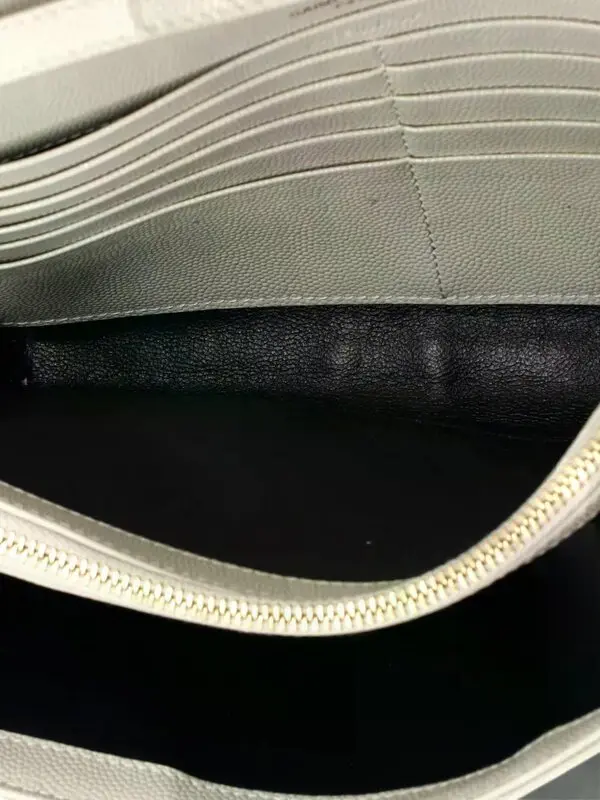Saint Laurent Classic Monogram Wallet On Chain Matelasse Chevron Leather Medium Crossbody Bag