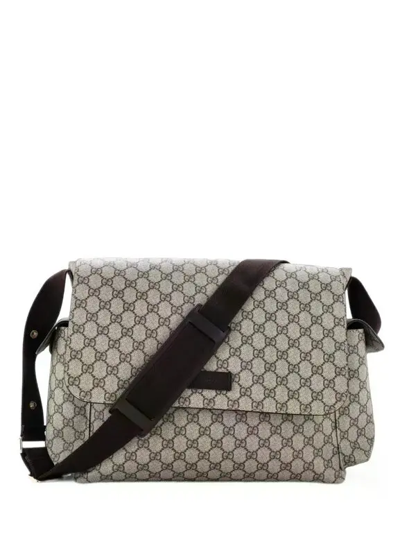 Gucci Diaper Bag Gg Coated Canvas Crossbody Bag