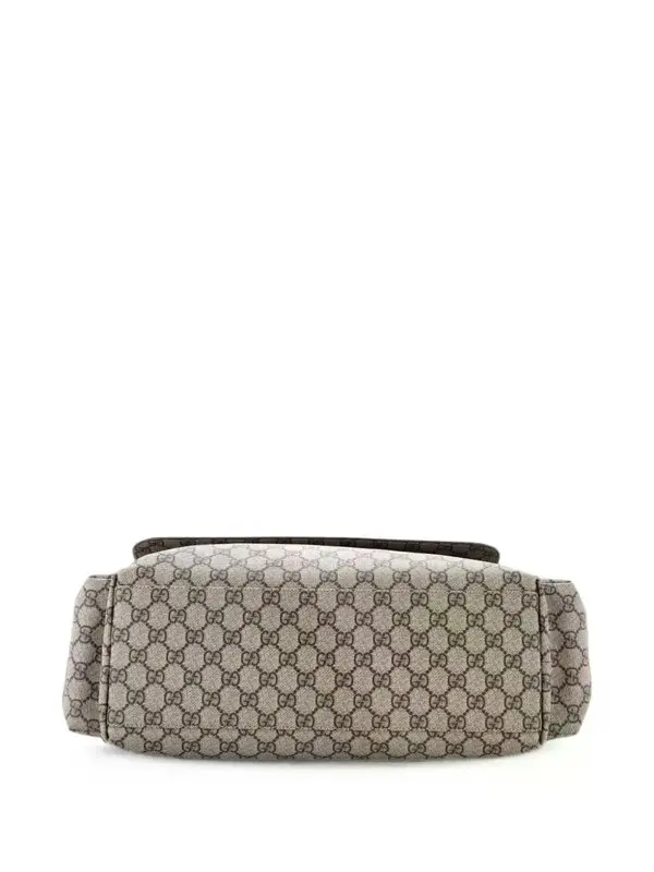 Gucci Diaper Bag Gg Coated Canvas Crossbody Bag