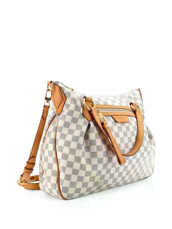 LOUIS VUITTON Evora Handbag Damier Gm Tote Bag - White
