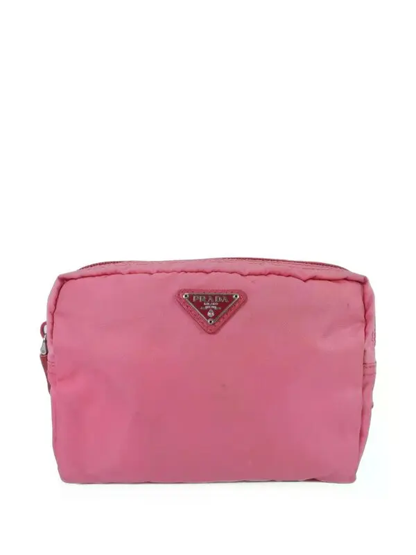 Prada Logo-plaque Pouch
