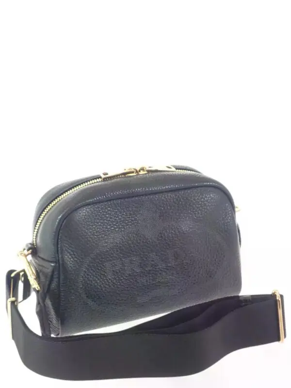 Prada 2013-2026 Vitello Daino Perforated Logo Camera Bag Crossbody Bag