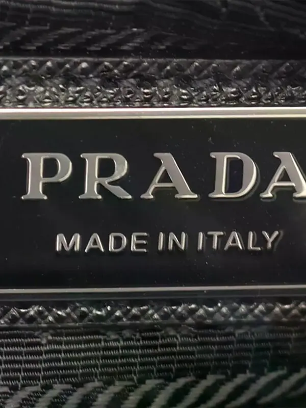 Prada 2013-2026 Saffiano Trimmed Tessuto Satchel