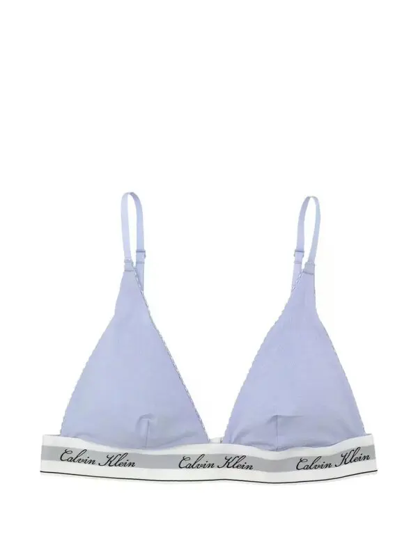 Calvin Klein Logo-tape Triangle Bra