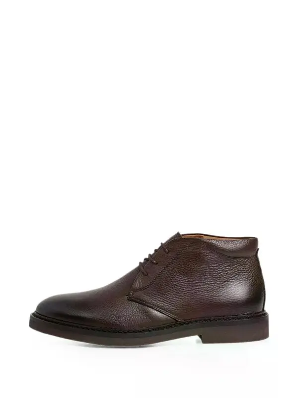 HACKETT  Grained Boots - Brown