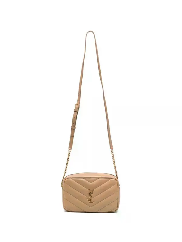 Saint Laurent Loulou Quilted Leather Shoulder Bag - Neutrals
