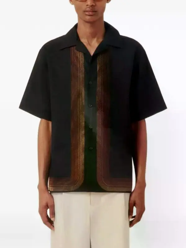 Commas Sun Waves Zig-zag-embroidered Shirt