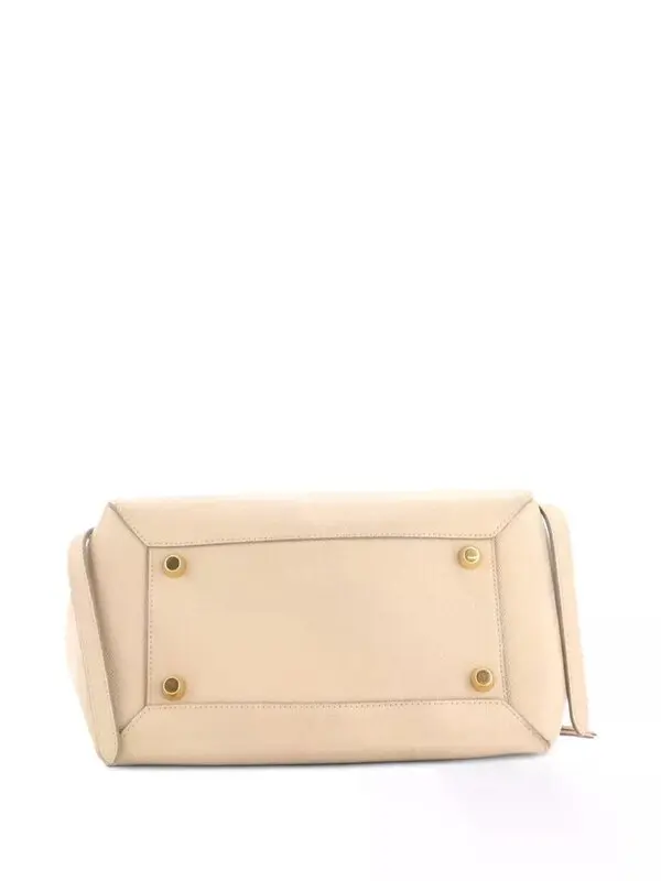 Celine Belt Bag Textured Leather Mini Shoulder Bag - Neutrals