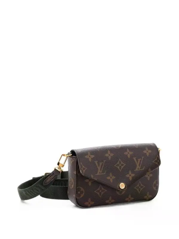 LOUIS VUITTON Felicie Strap & Go Handbag Monogram Canvas Crossbody Bag