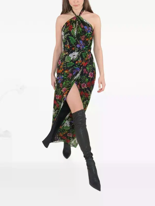 Borgo De Nor Alyona Lurex-georgette Maxi Dress