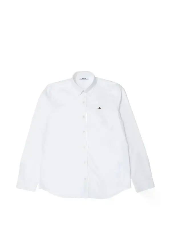 EDMMOND STUDIOS Duck Oxford Embroidered-logo Shirt