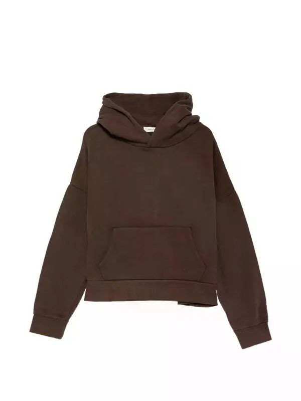 ENTIRE STUDIOS Dropped-shoulder Kangaroo-pocket Hoodie - Brown