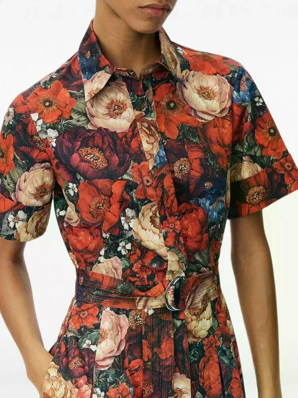 Adam Lippes Leighton Floral-print Dress