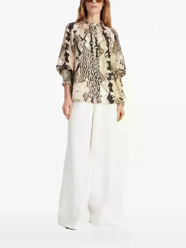 MARIA CHER Quilaquina Julieta Blouse - Neutrals