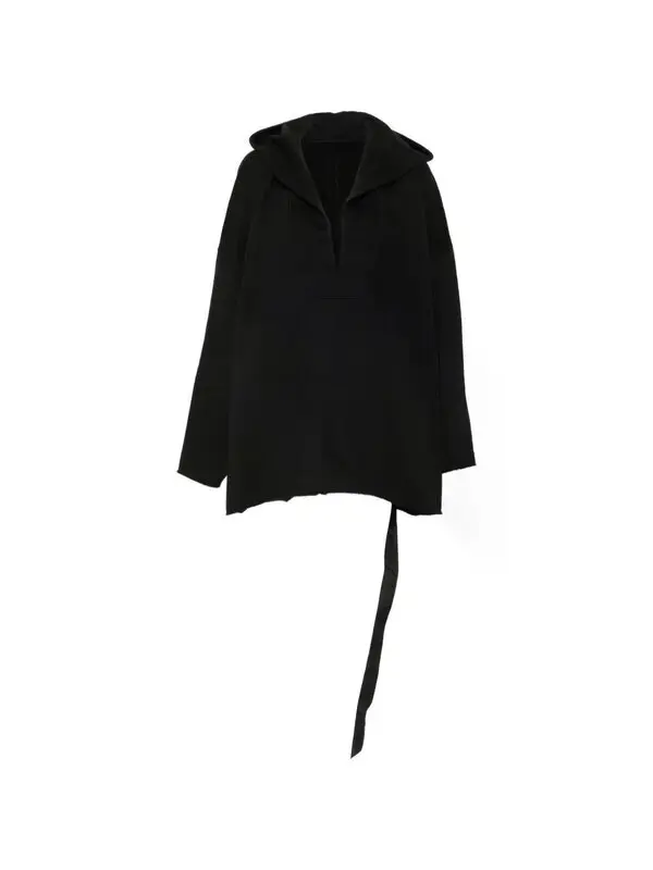 Rick Owens V-neck Hoodie