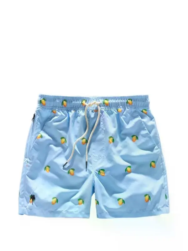 OAS Company Lemon-print Swim Shorts