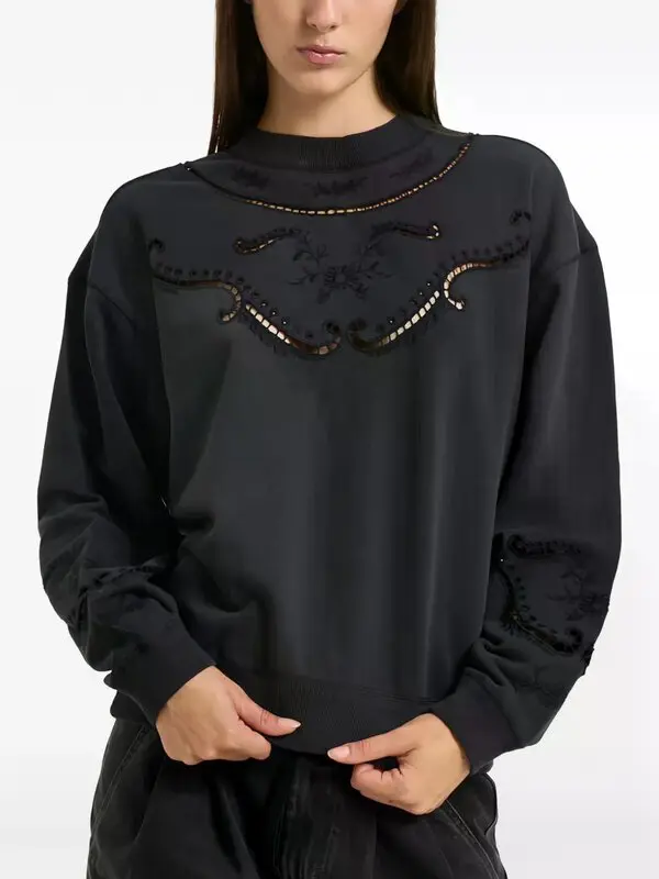 MARANT ETOILE Floral-embroidered Sweatshirt