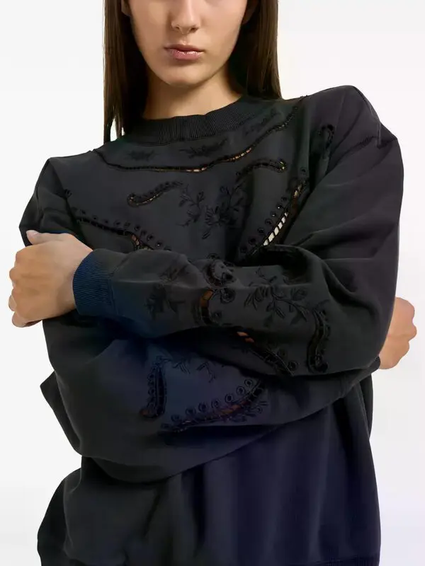 MARANT ETOILE Floral-embroidered Sweatshirt