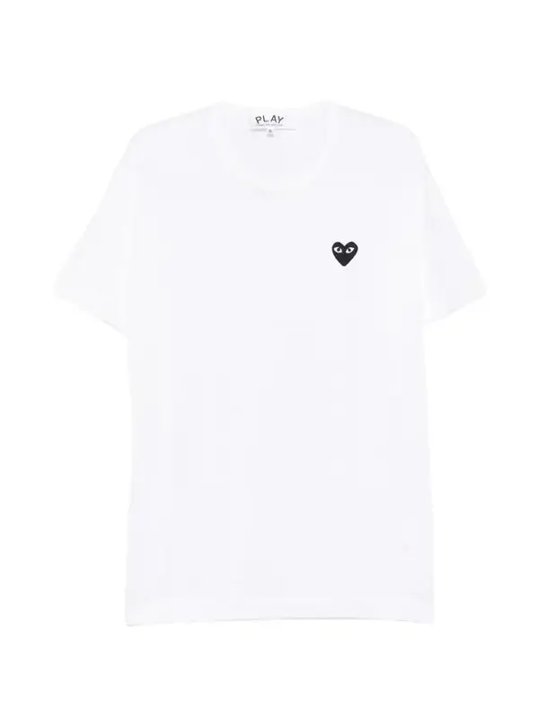 Play Comme Des Garcon Heart-patch T-shirt