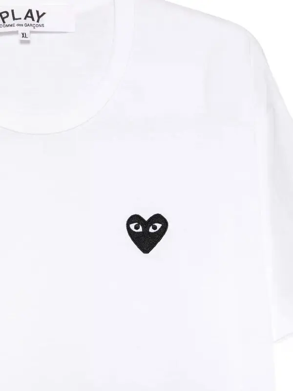Play Comme Des Garcon Heart-patch T-shirt