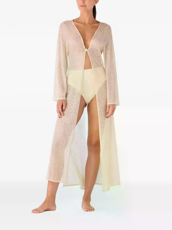 PALMACEA Uda Ariel Crochet-knit Cover Up - Neutrals