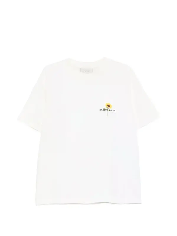 BRAM’S FRUIT Sunflower-print T-shirt - White