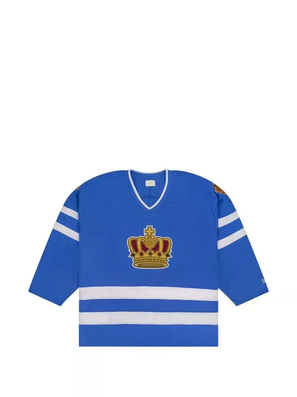 Aimé Leon Dore Crown-patch Striped Hockey Jersey