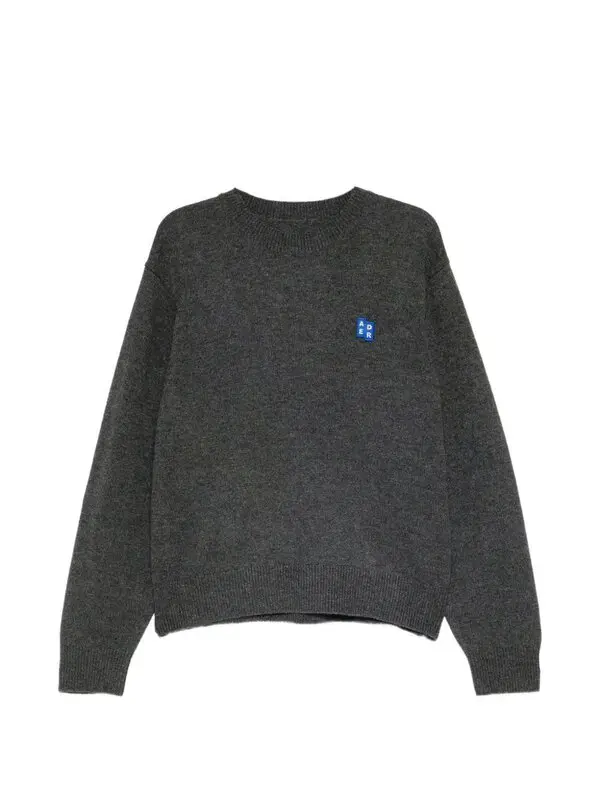 ADER ERROR Logo-patch Sweater - Grey