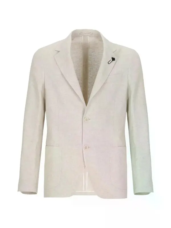LARDINI Herringbone-weave Blazer