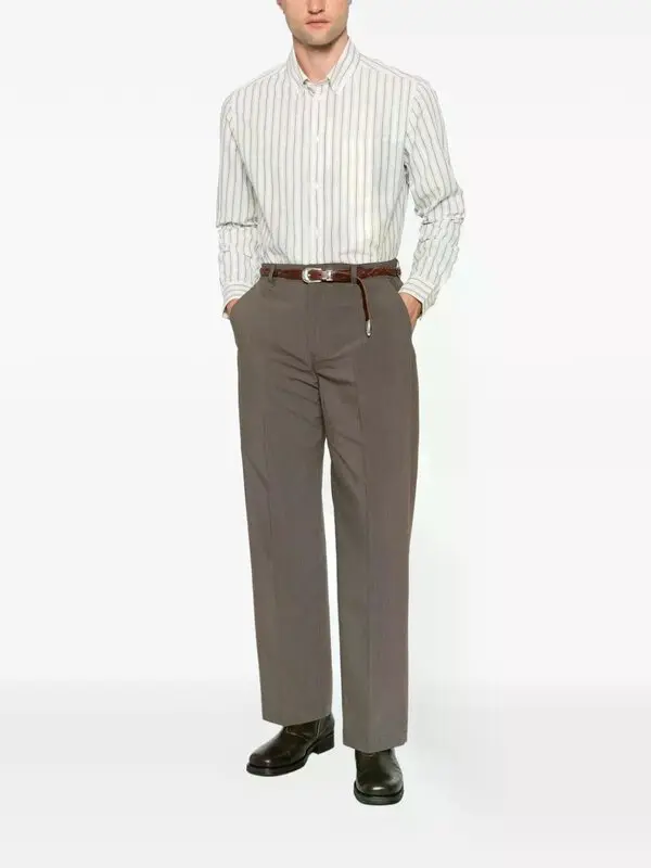 LES DEUX Striped Button-down Shirt