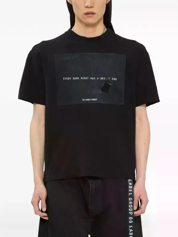 44 LABEL GROUP Motto T-shirt - Black