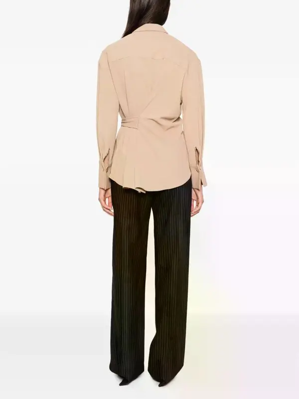 Imperial Belted Button-down Shirt