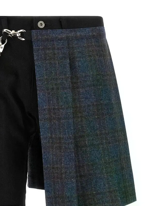 Junya Watanabe Kilt-panel Patchwork Jeans