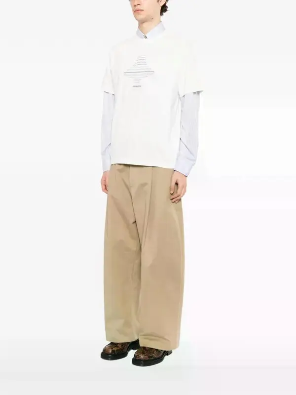 ADER ERROR Logo Embroidered T-shirt