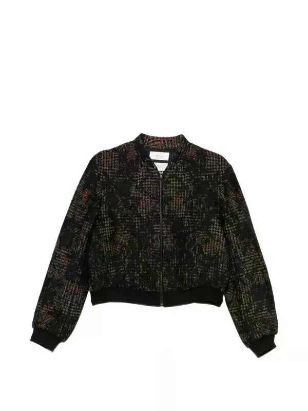 QUETSCHE Check-pattern Bomber Jacket
